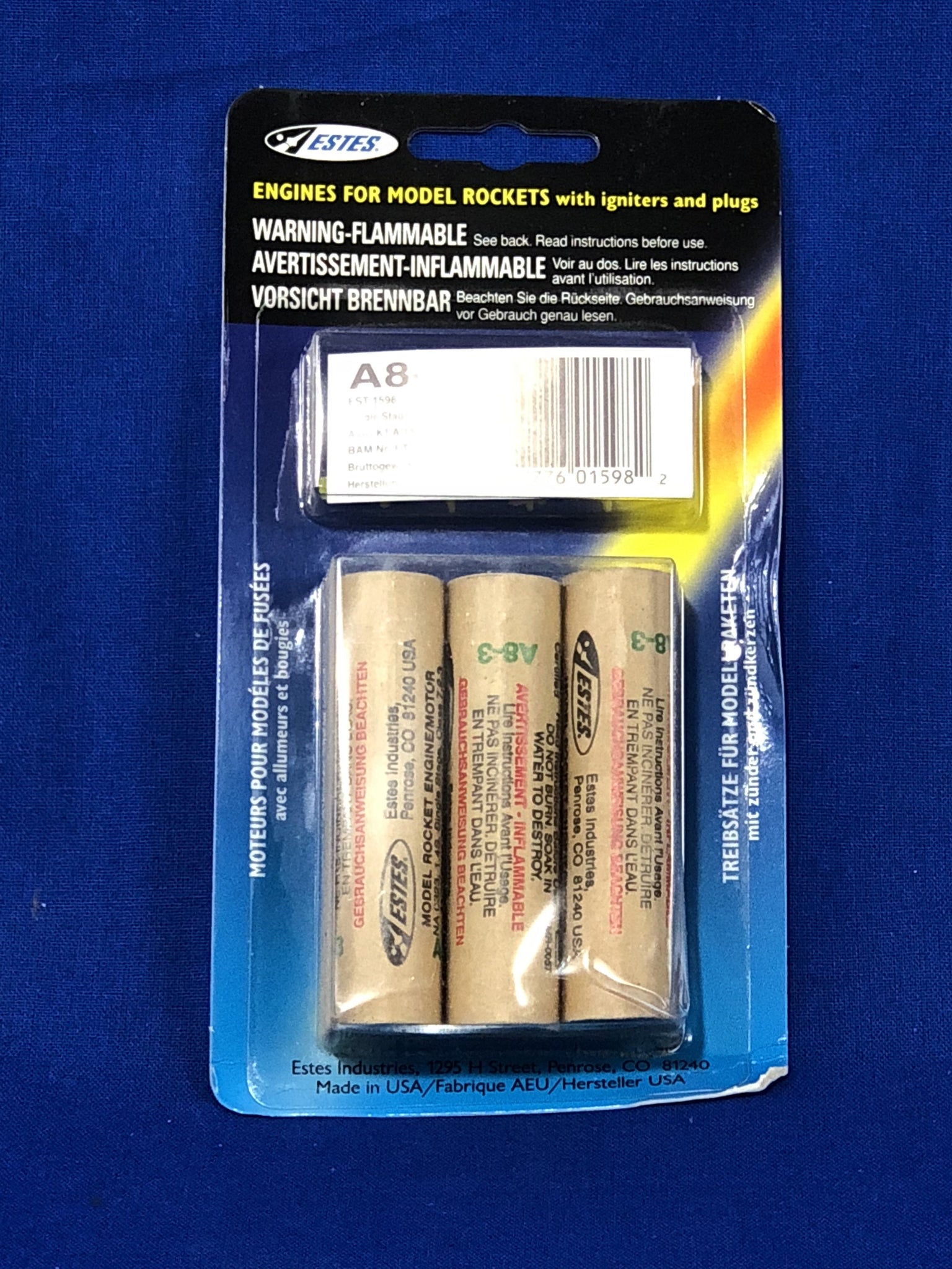 Estes A8-3 Engines (Pack of 3) – Activity Based Supplies